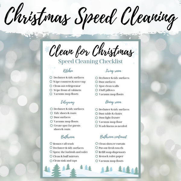 Christmas Speed Cleaning Checklist – Clutterbug