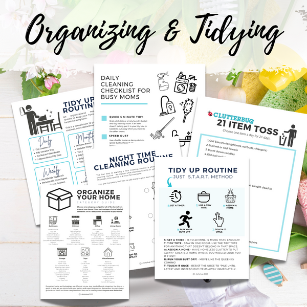 Organizing and Tidying Printable Pack – Clutterbug
