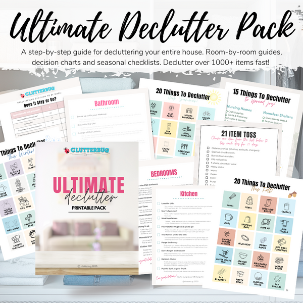 Home Decluttering Guide and Checklists – Clutterbug