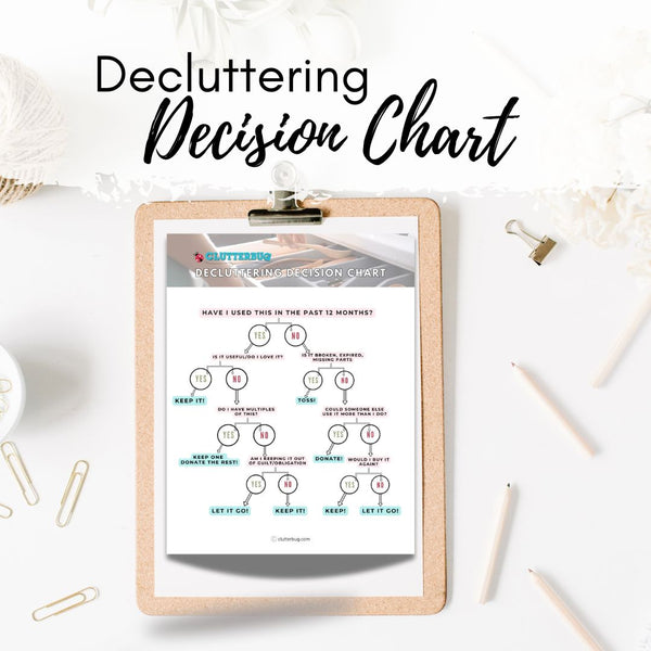Decluttering Decision Chart – Clutterbug