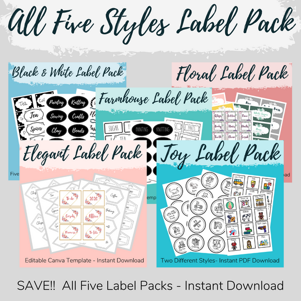 Home Labeling Pack – Clutterbug